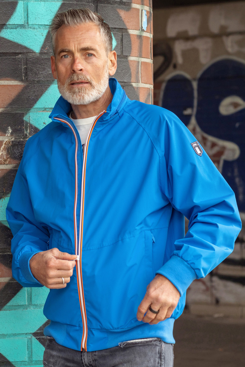 Derbe Regenjacke Ripby Herren Blau Packbar | Derbe Hamburg Shop