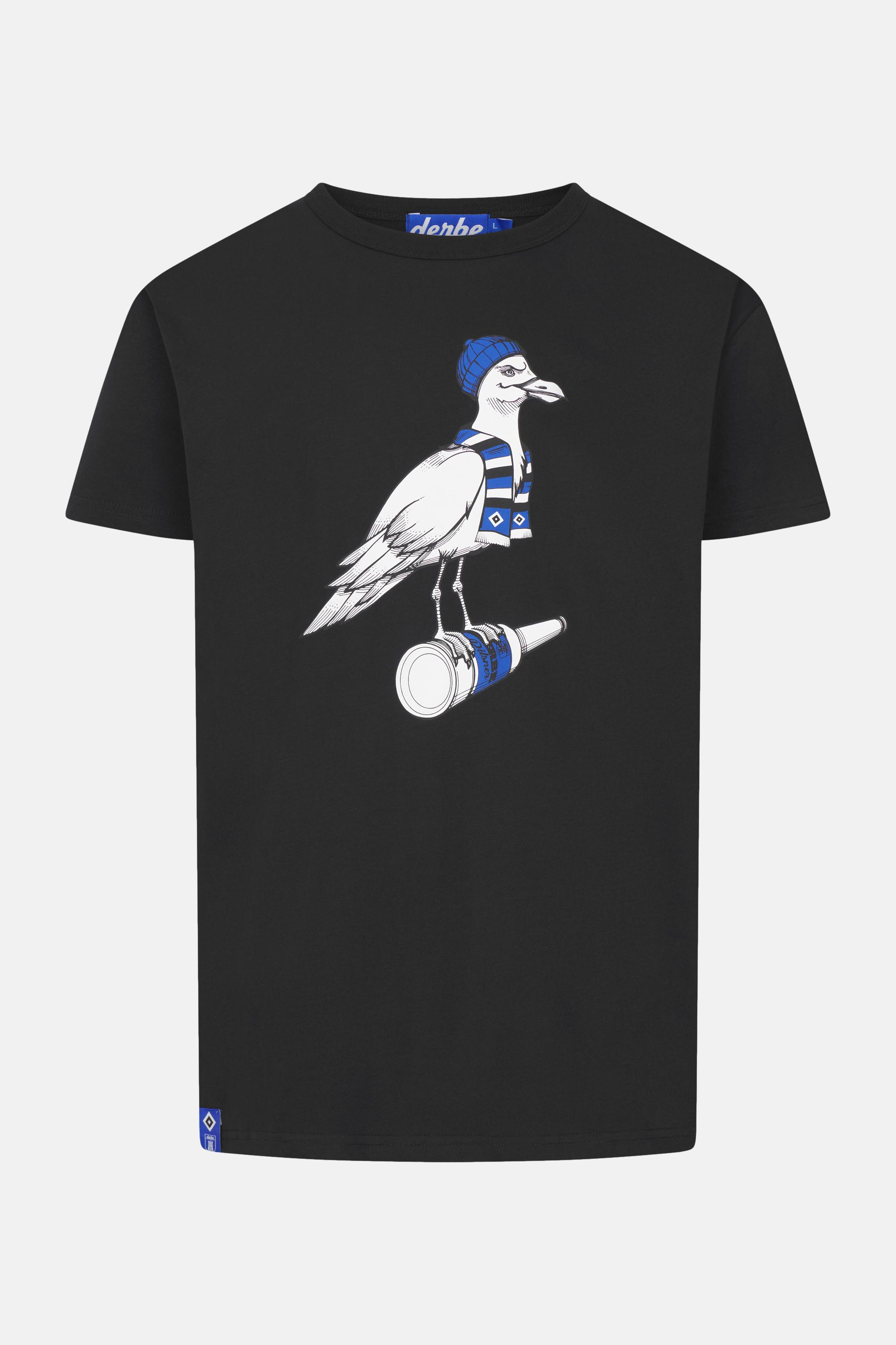 Derbe x HSV Möwe T-Shirt Schwarz HSV Fanartikel | Derbe Hamburg Shop