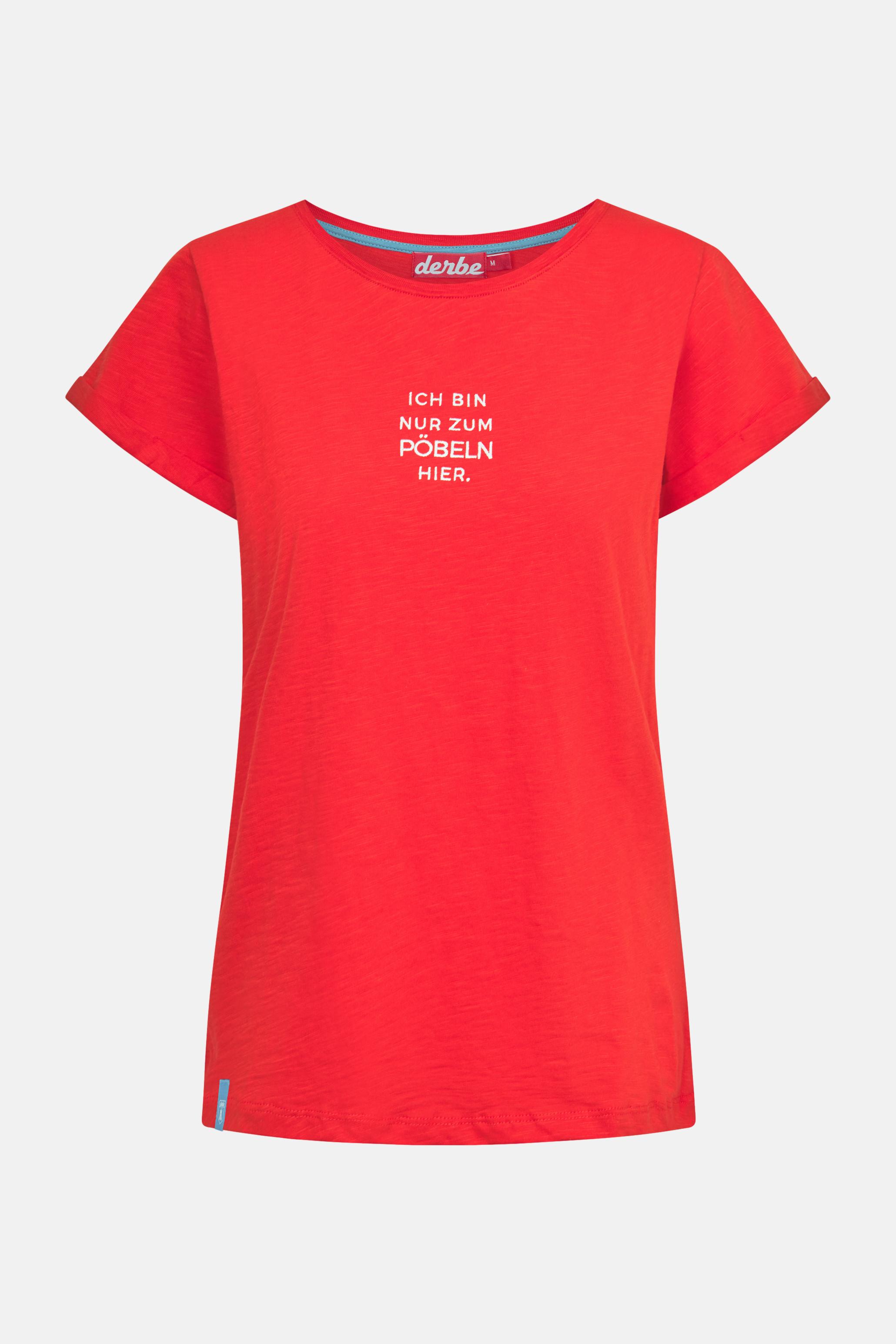 Derbe T-Shirt Pöbeln Damen Rot | Derbe Hamburg Shop