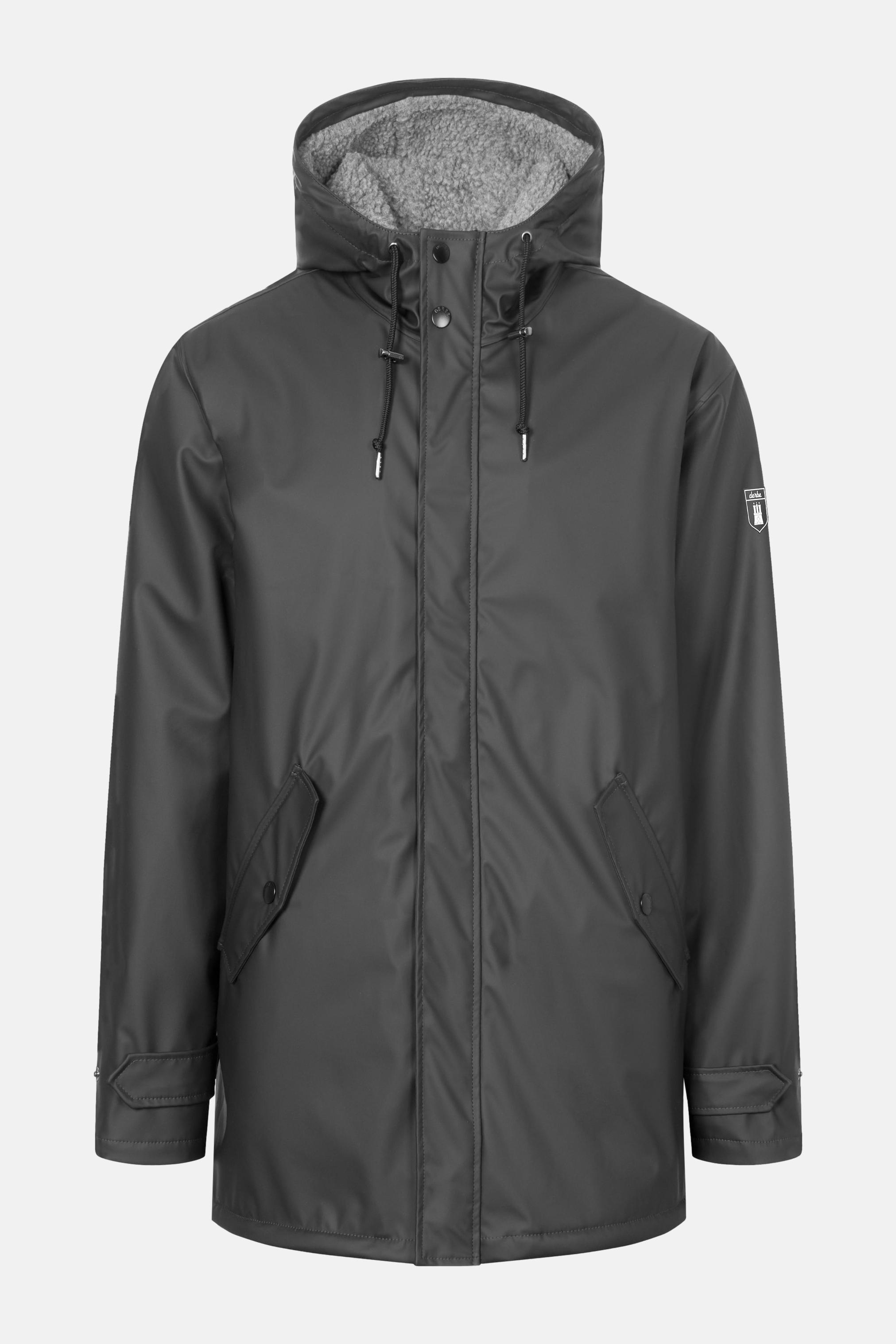 Derbe Trekholm Herren Regenjacke Schwarz Gefüttert Phantom | Derbe ...
